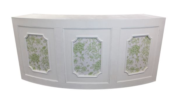 Colonial Curved Bar 8' (White - Flowers Green) - Bars
