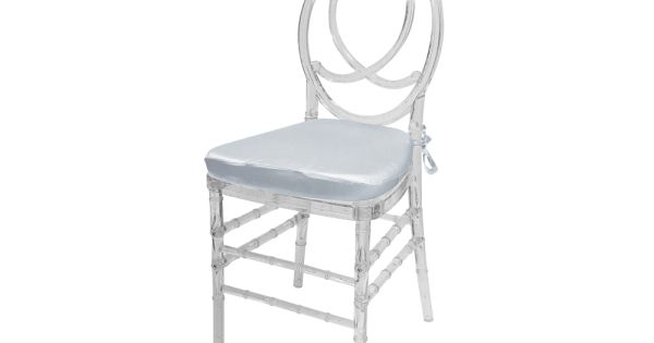 Infinity Chair Clear Cushion Silver - Resin Chairs
