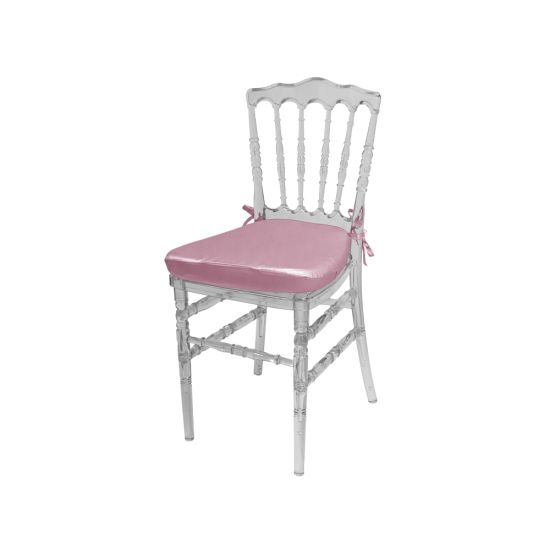 Napoleon Clear Chair Cushion Light Pink - Resin Chairs