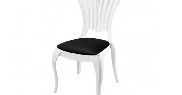 Victoria Chair White Cushion Black - Resin Chairs