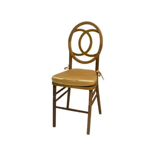 Infinity Chair Wood Cushion Gold - Wood Chairs