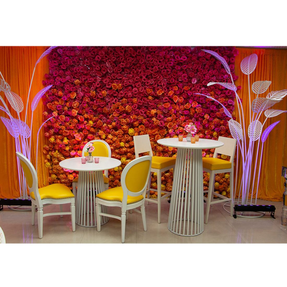 Bohemian Cocktail Table White - Specialty Dinning and Cocktail Tables
