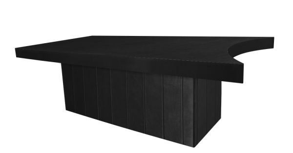 Blackout Dining Table 48"X96" Unique Shape Black - Specialty Dining and ...