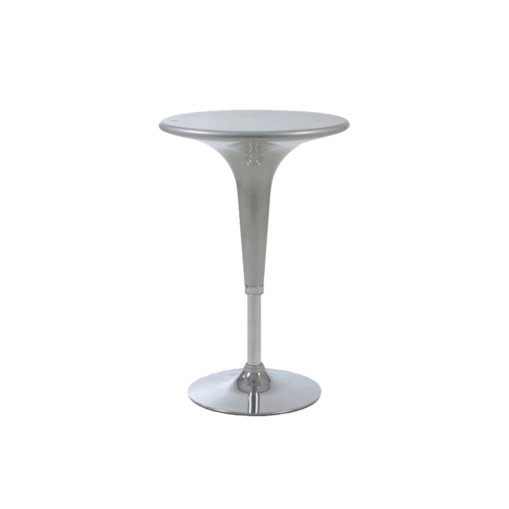 Contemporary Cocktail Table Scoop Silver (Adjustable) - Scoop bar high ...