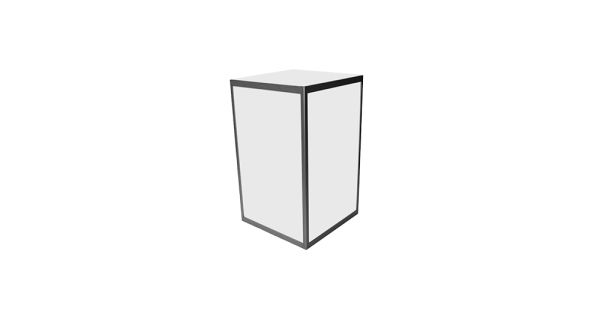Skyline Highboy Square 24"x24" Square Glass - Miami Glow 002