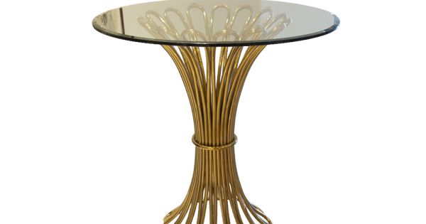 Lilou Highboy Table Gold (30"D) - Reflaction Assorted Highboy Tables