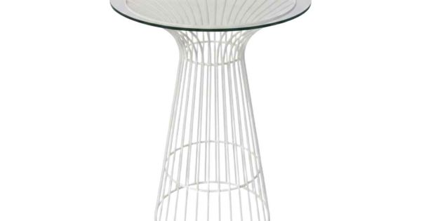 Wire Highboy (White) - Standar Table