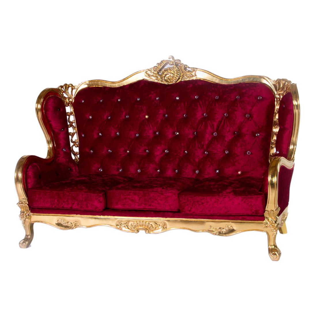 Monarch Sofa Red Gold - Baroque_228