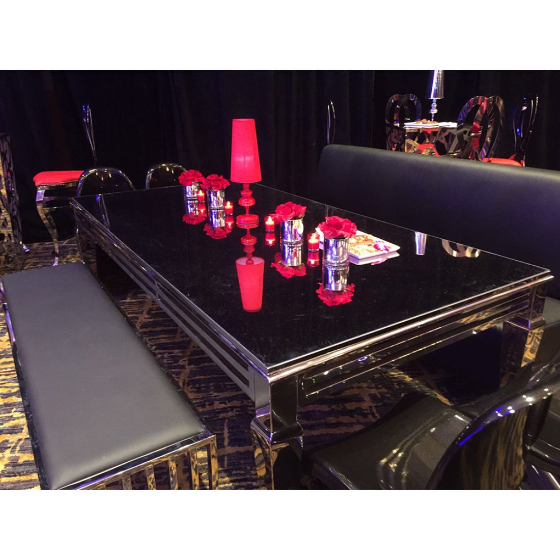 Reflection HighBoy Table Gold 48" x 96" Stainless Steel Top - Specialty ...