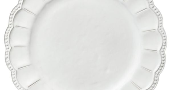 Bella Charger Plate (White) - charger plate