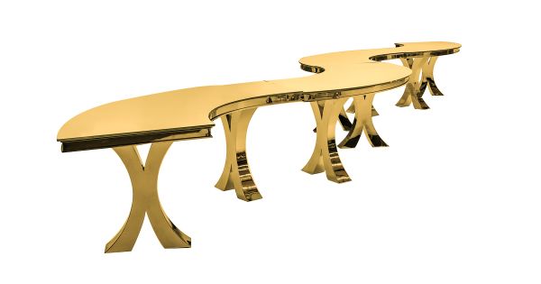 Reflection Serpentine Table Package #4 - Gold - Reflection dining table
