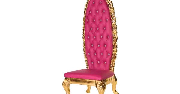 Empress Princess Chair Gold Hot Pink - Baroque_250