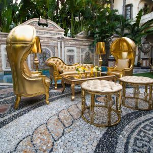 Empress Chaise Lounge Black Right - Barroque 042